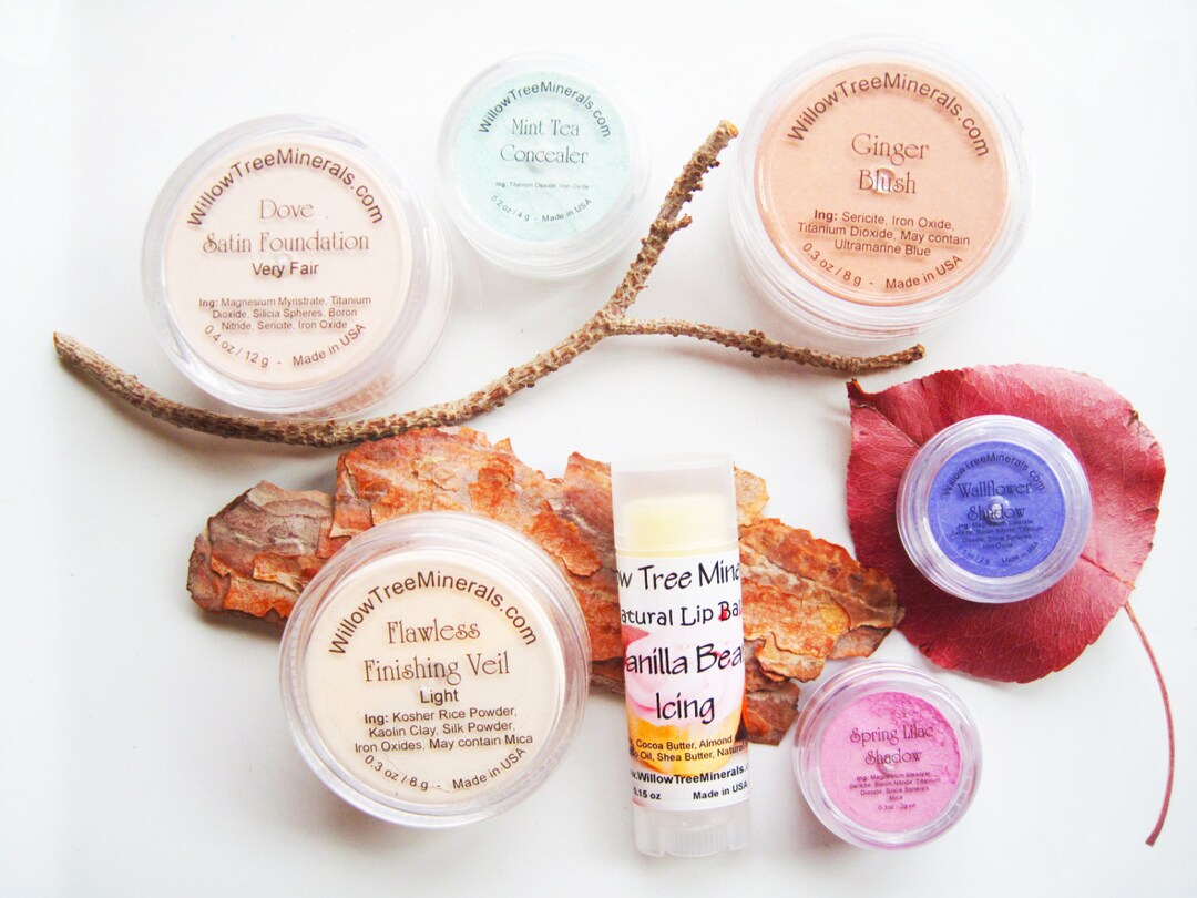 Pure and Natural 7 Pc. Mineral Makeup Kit - Etsy