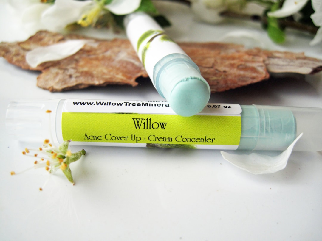 Willow - Natural Green Acne Cover up Cream Concealer -twist Tube - Etsy