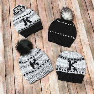 Custom College High School Beanie, Pompom Winter Beanie, Customized ...