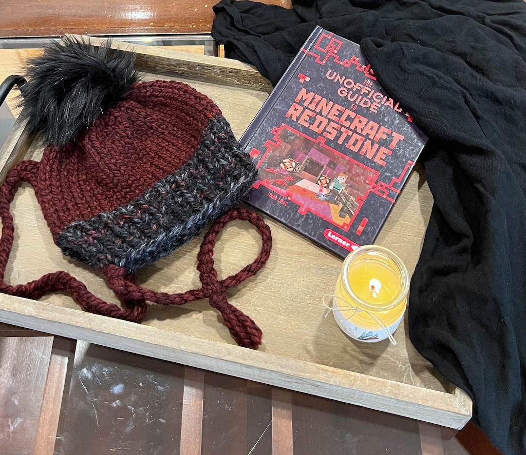 OOAK Knit Bonnet, Tween Braided Winter Hat, Shepherd Split Brim Beanie ...