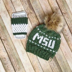 Custom College High School Beanie, Pompom Winter Beanie, Customized ...