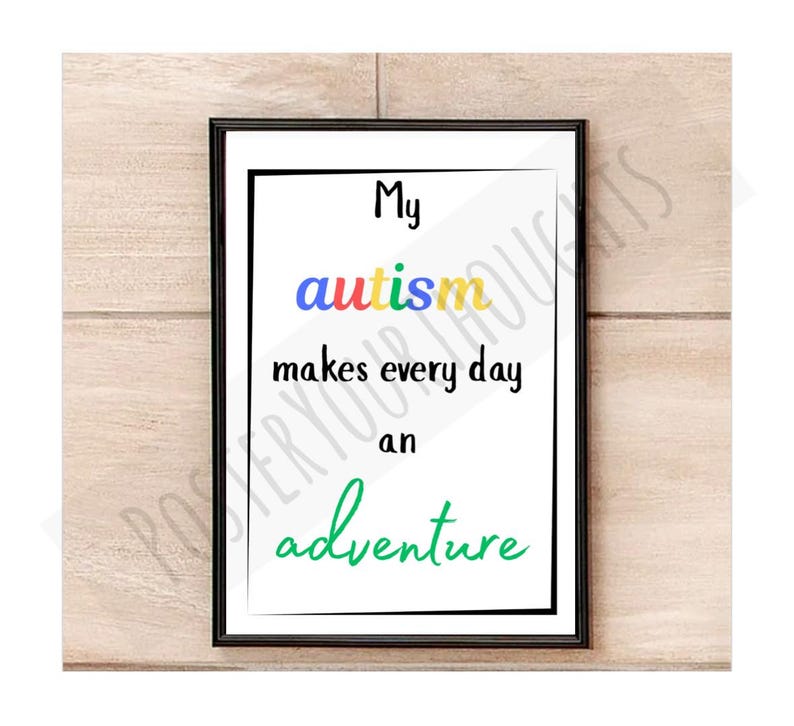 AUTISM Affirming Poster, Digital Download Poster Print A4 ...