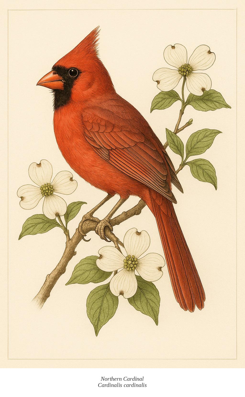 Vintage Bird Prints Set, Botanical Wall Art, Framed Bird Illustrations ...