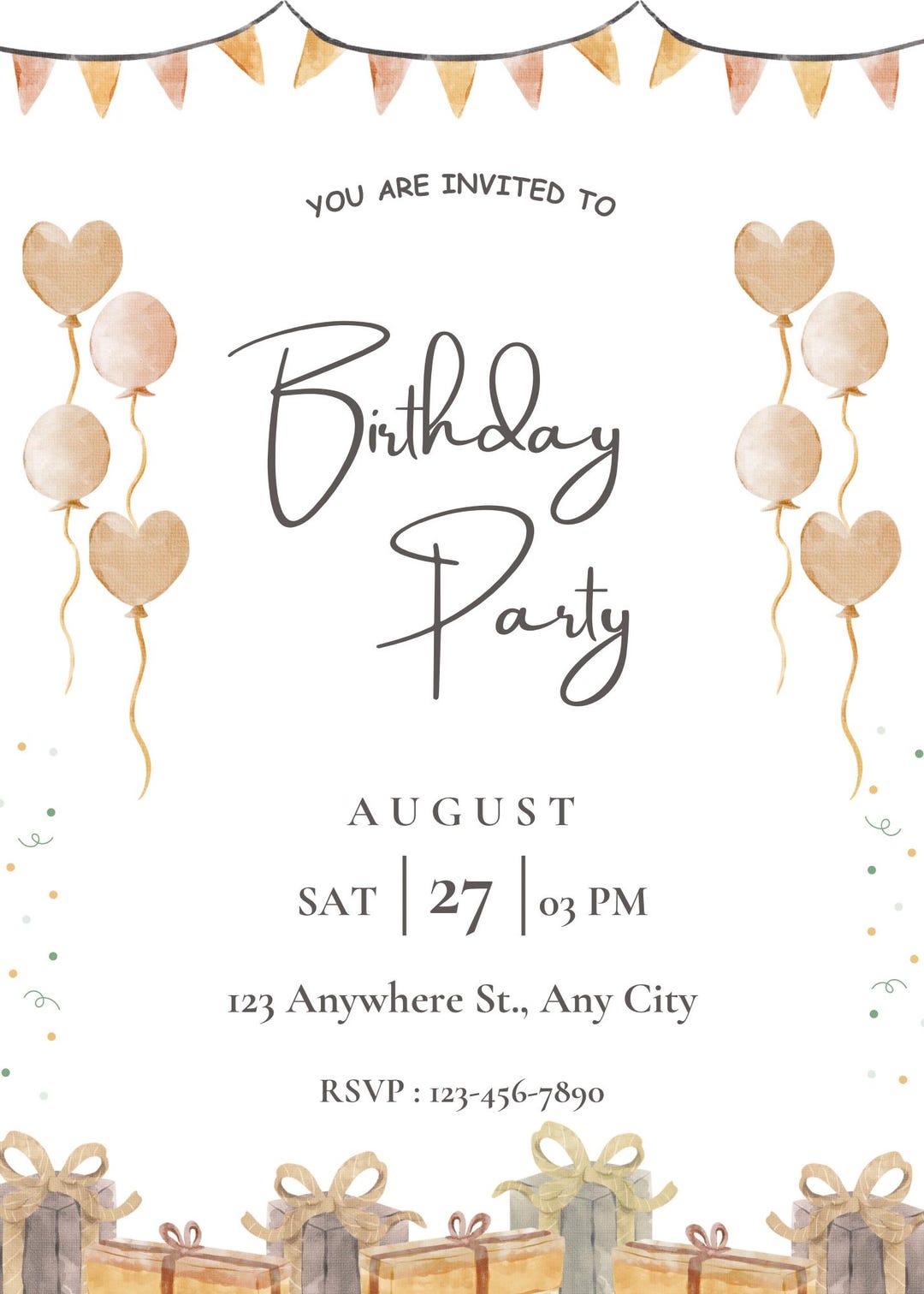Birthday Invitation - Etsy