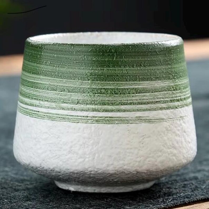 Ceramic Cup Vintage Coarse Pottery Coffee Cup Household Drinking Single ...