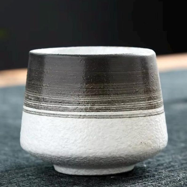 Ceramic Cup Vintage Coarse Pottery Coffee Cup Household Drinking Single ...