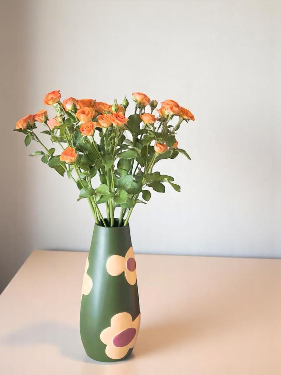 Ceramic Flower Vase, Unique Vase, Funky Home Decor, Ceramic Vase ...