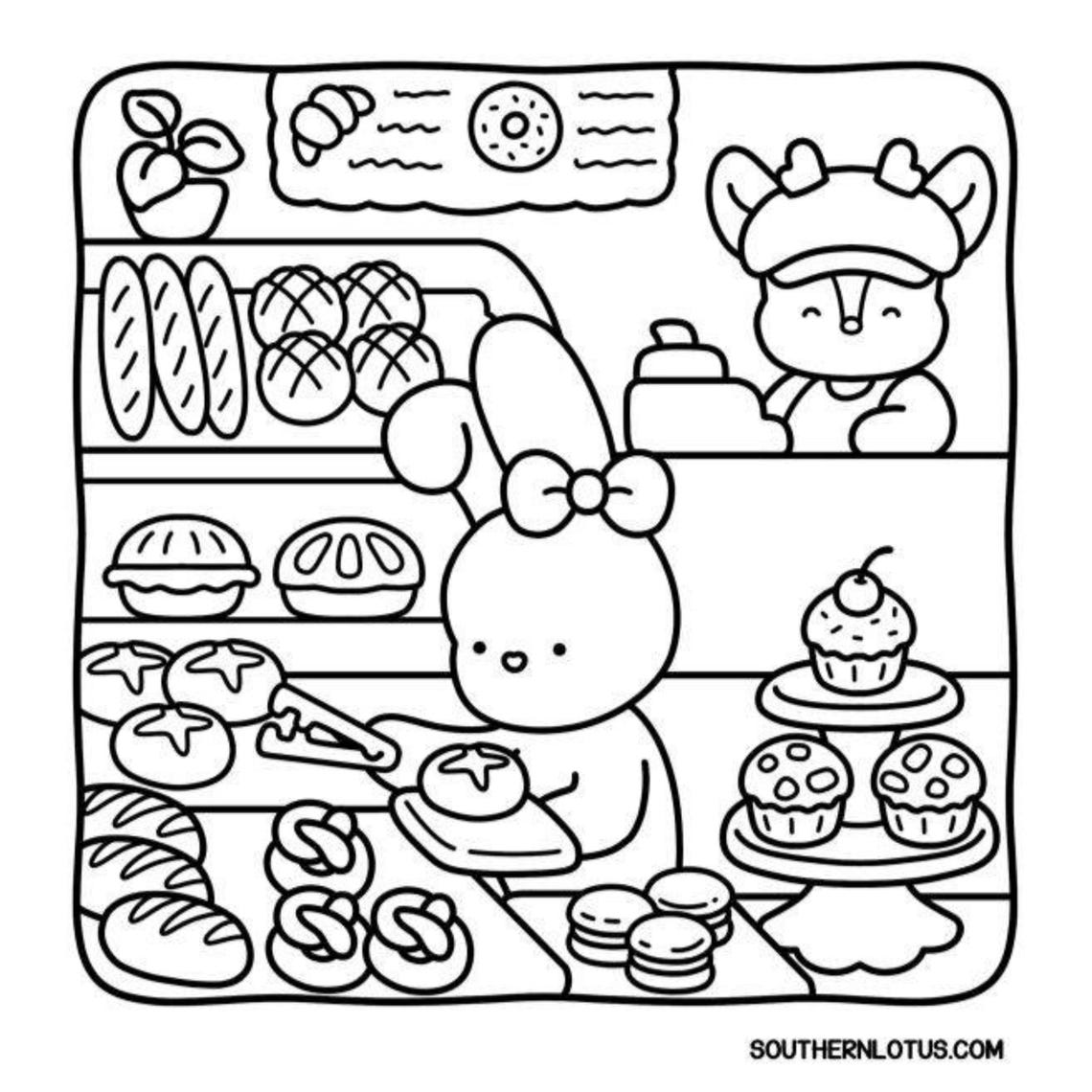 Calm Days Coloring Book, Cute and Cozy Digital Coloring, 20+ Pages ...