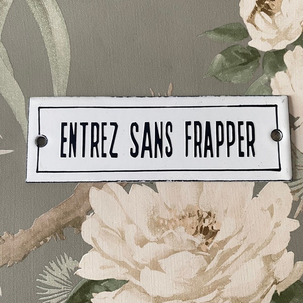 Vintage Enamel Sign - Etsy