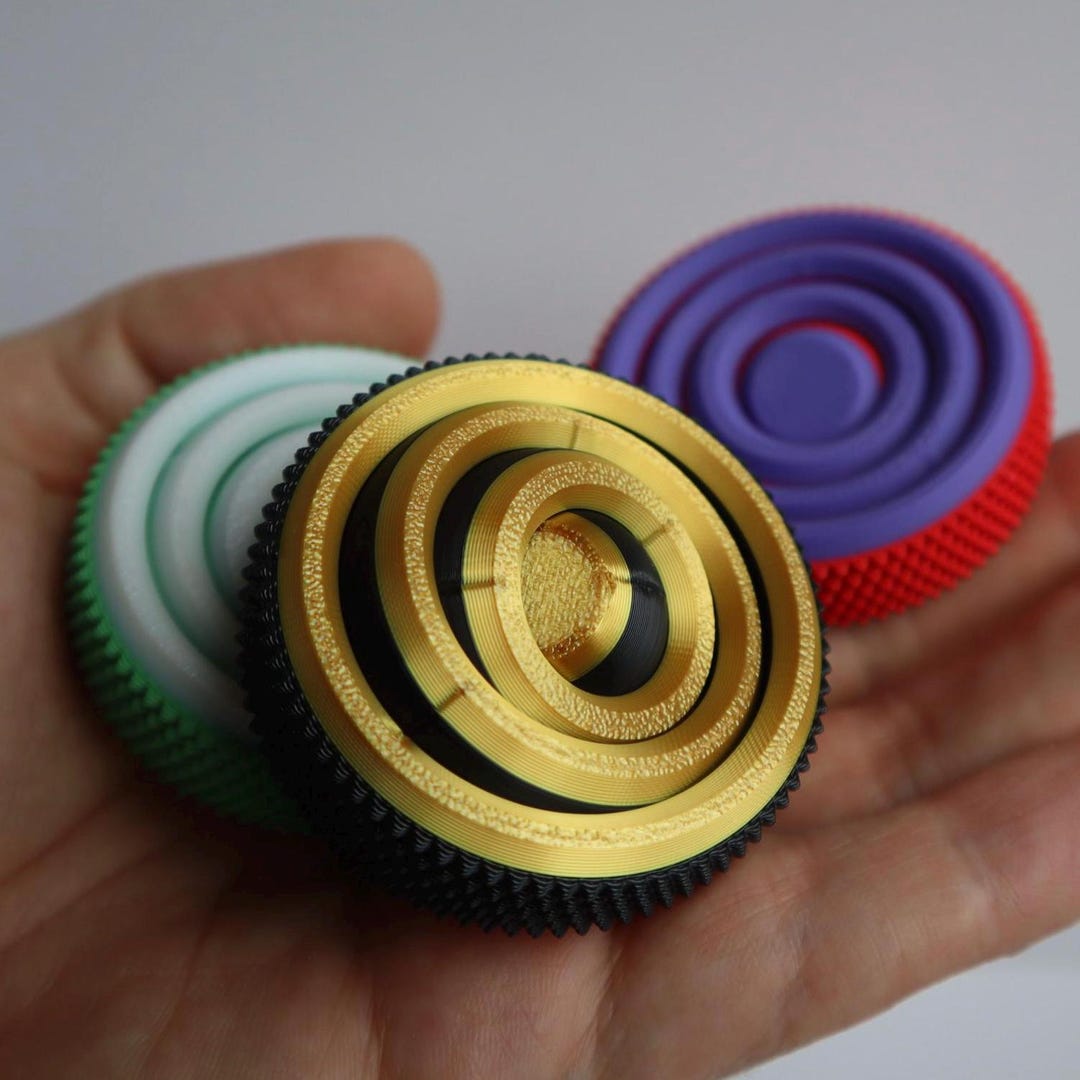 Spiky Textured Fidget Spinner, Sensory Toy, Adult Stim Toy - Etsy