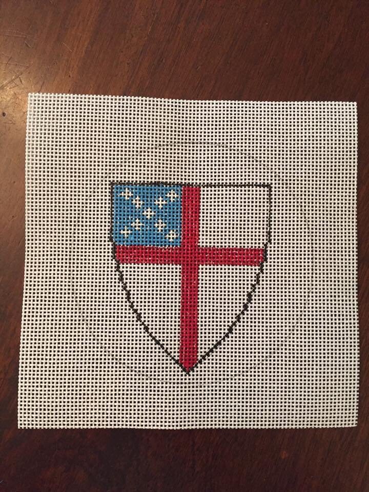Episcopal shield ornament — Jessica Tongel Designs