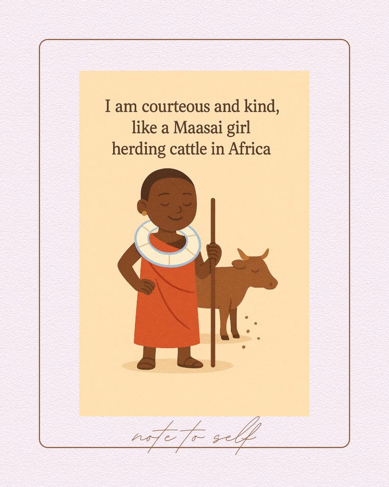 Girls Around the World Affirmation Cards – 20 Printable Multicultural ...