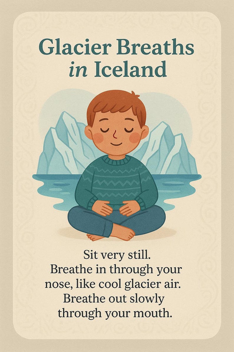 Calm Around the World - 30 Printable Breathing Cards for Kids L ...