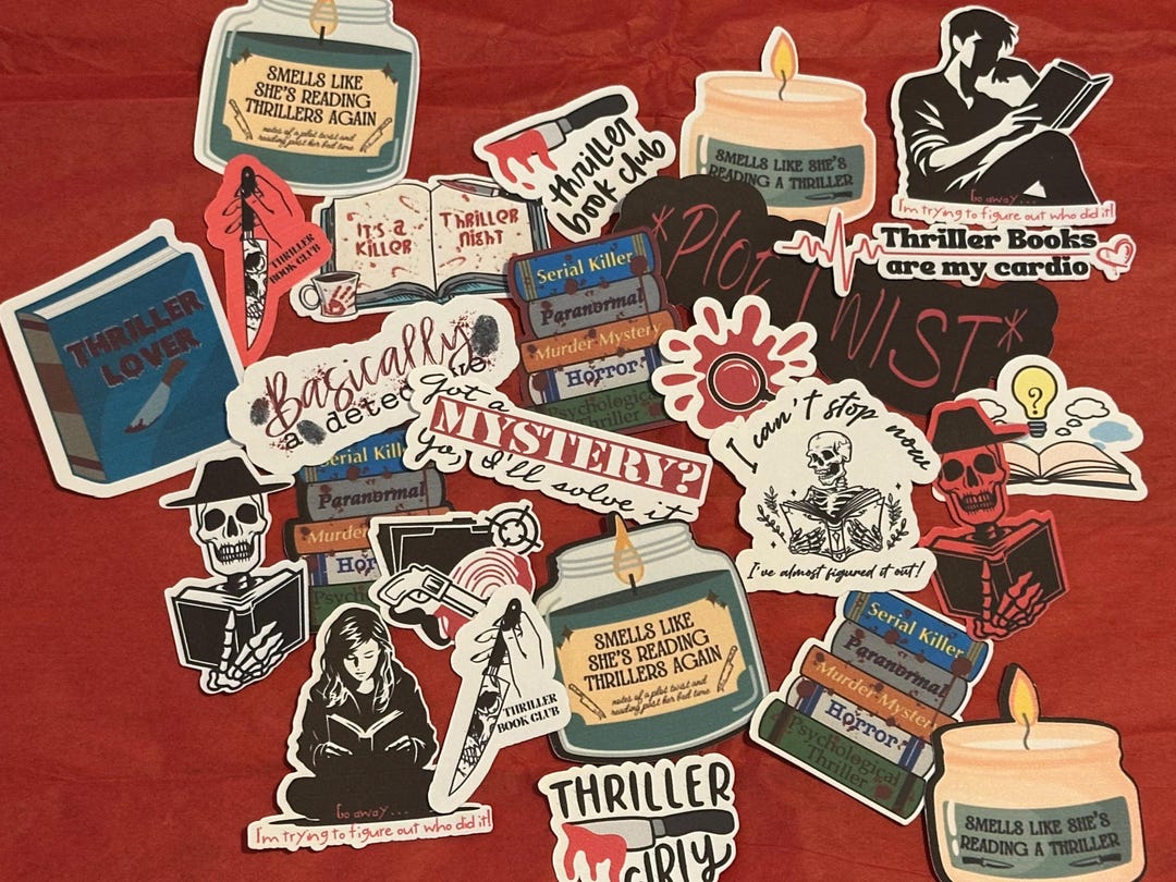 Thriller/mystery Sticker Bundle - Etsy