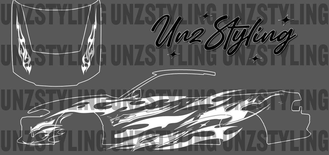 Black and White Tribal Drift Livery - Etsy