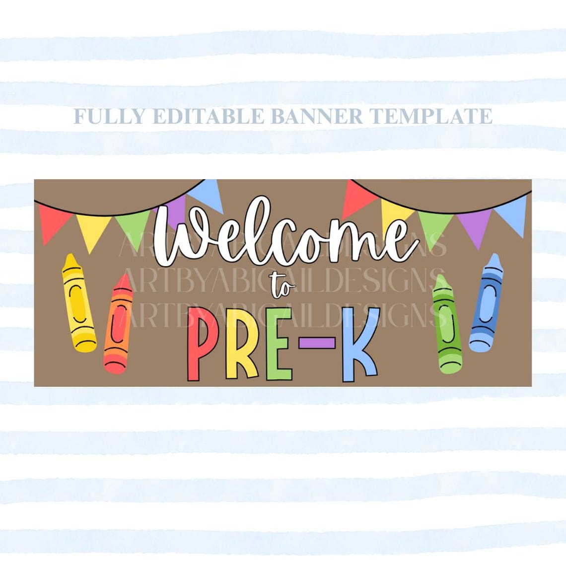Welcome to Pre-k Banner Template - Etsy