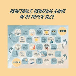 Booze by the Beach Drinking Game: Printable Party Game (PDF, JPG, PNG ...