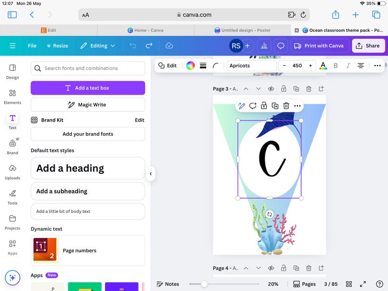 Ocean Themed Classroom Decoration Pack- Editable Download - Etsy