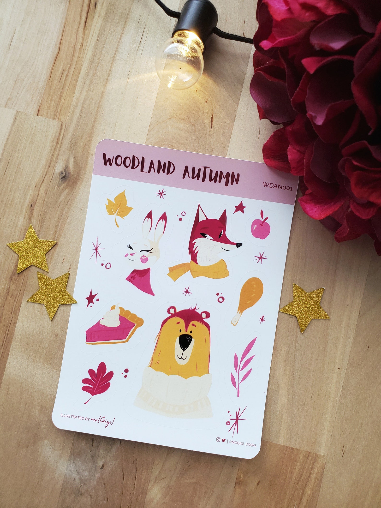 Cute Animal Autumn Fall Stickers | Cozy Autumn Sticker Sheet | Autumn ...