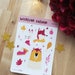 Cute Animal Autumn Fall Stickers | Cozy Autumn Sticker Sheet | Autumn ...