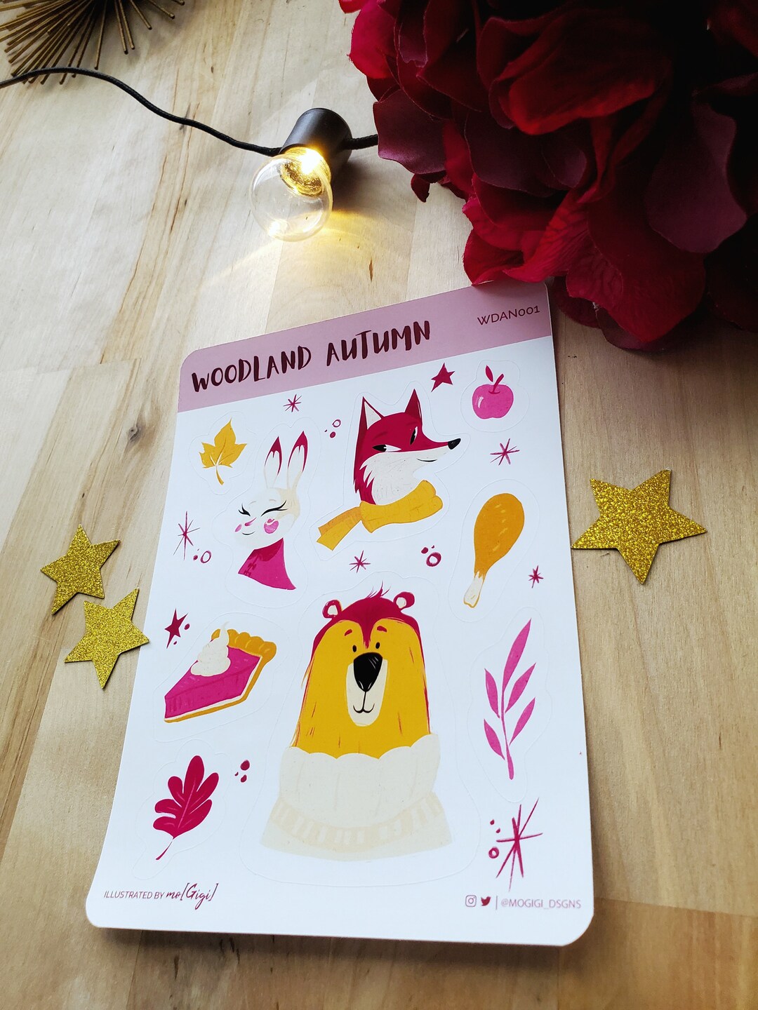 Cute Animal Autumn Fall Stickers | Cozy Autumn Sticker Sheet | Autumn ...