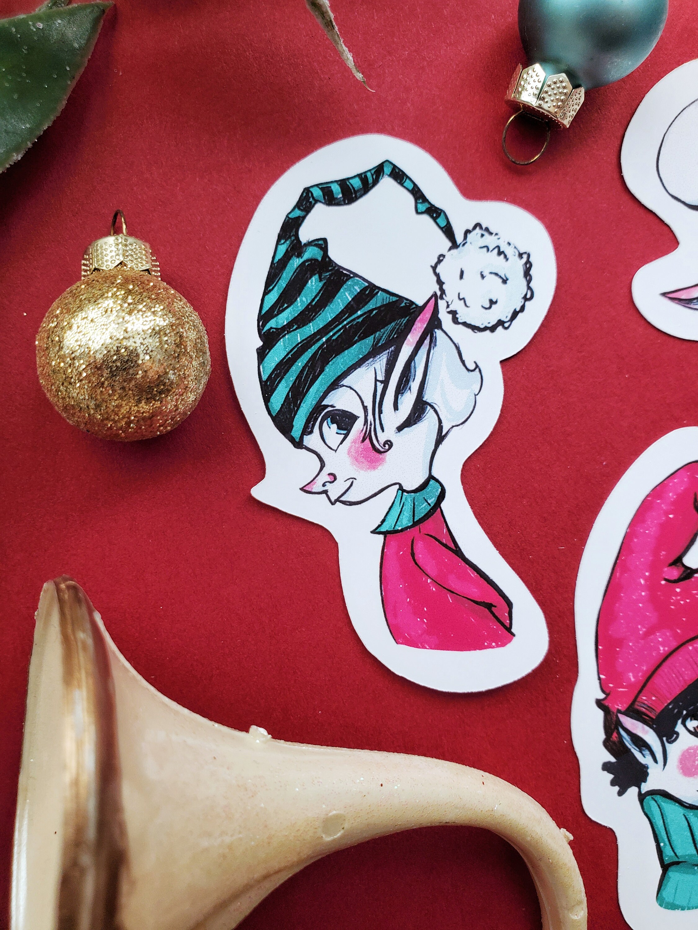 Christmas Elves Pack Christmas Sticker Pack Stickers Elf Sticker ...