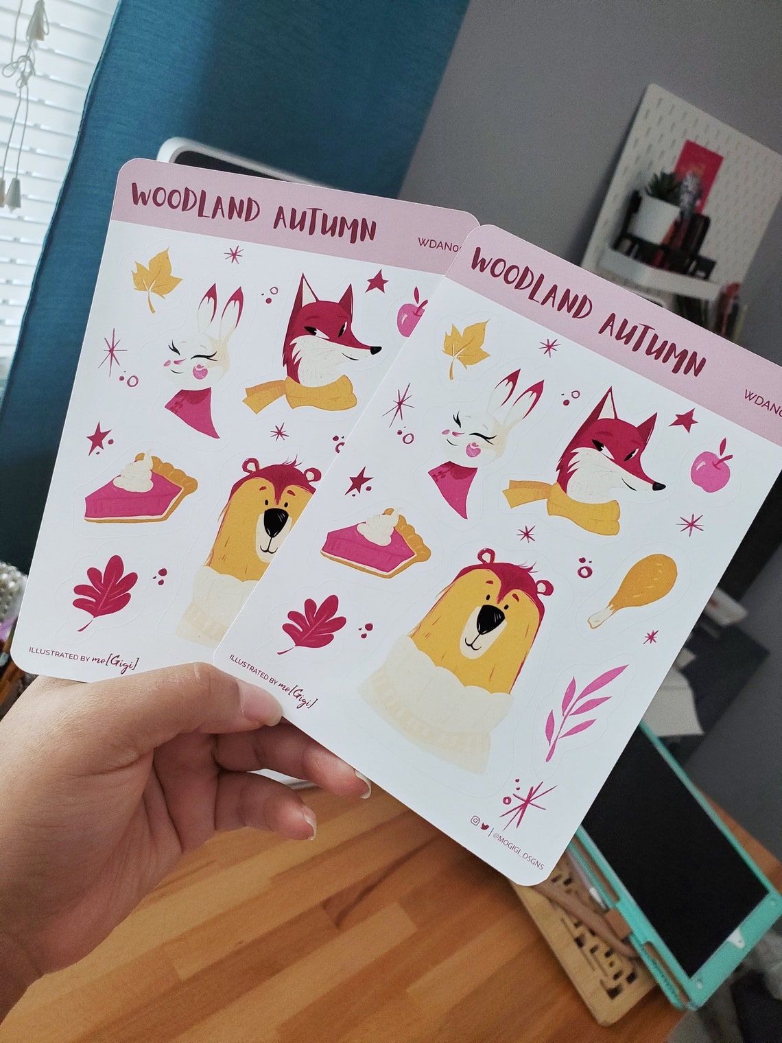 Cute Animal Autumn Fall Stickers Cozy Autumn Sticker Sheet - Etsy