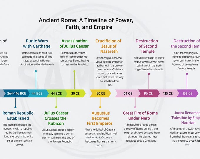 Ancient Rome Timeline With Early Christianity | Printable PDF | Roman ...