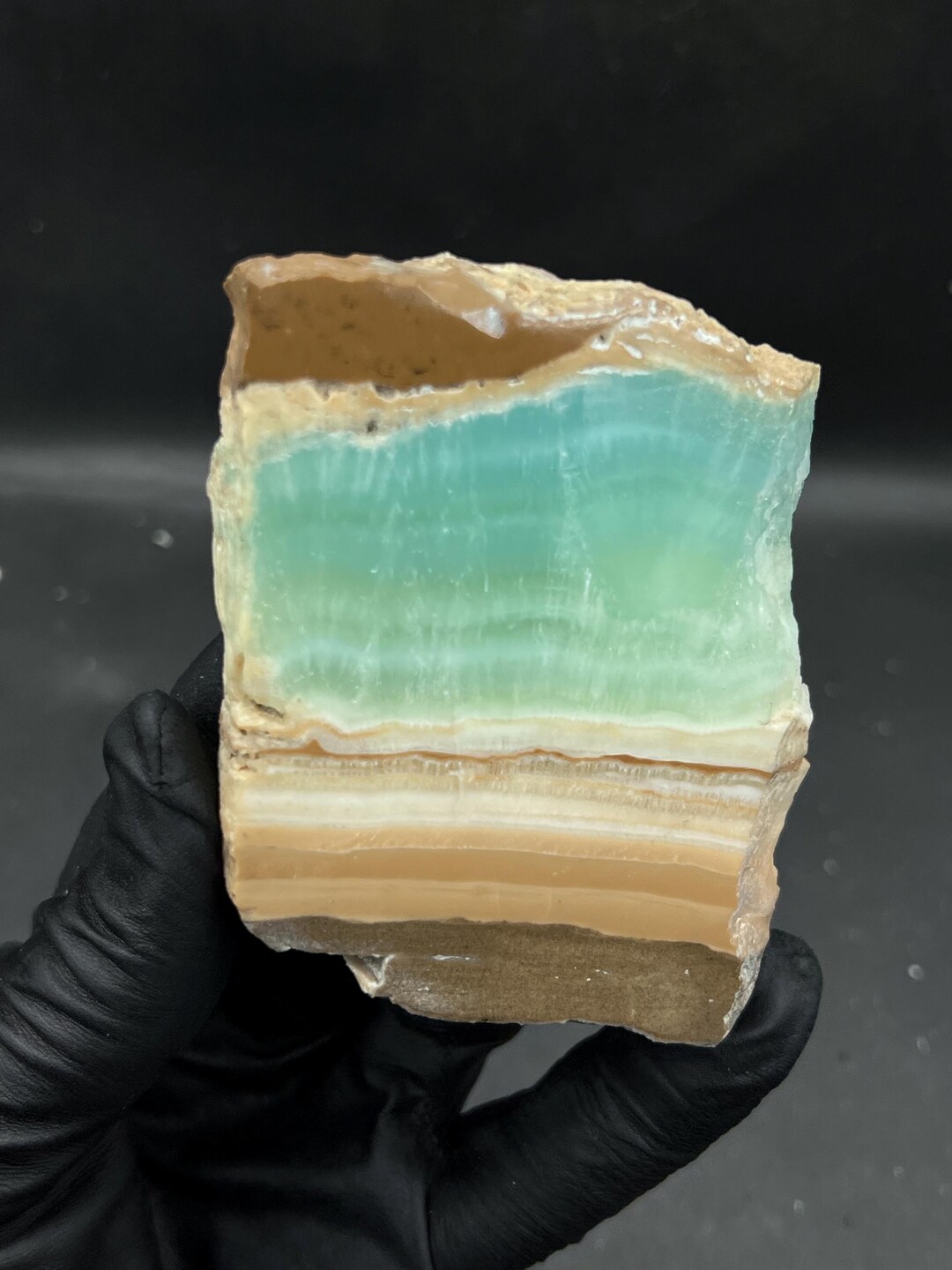 Caribbean Calcite Slice Ocean Blue Aragonite Crystal, Pakistan - Etsy