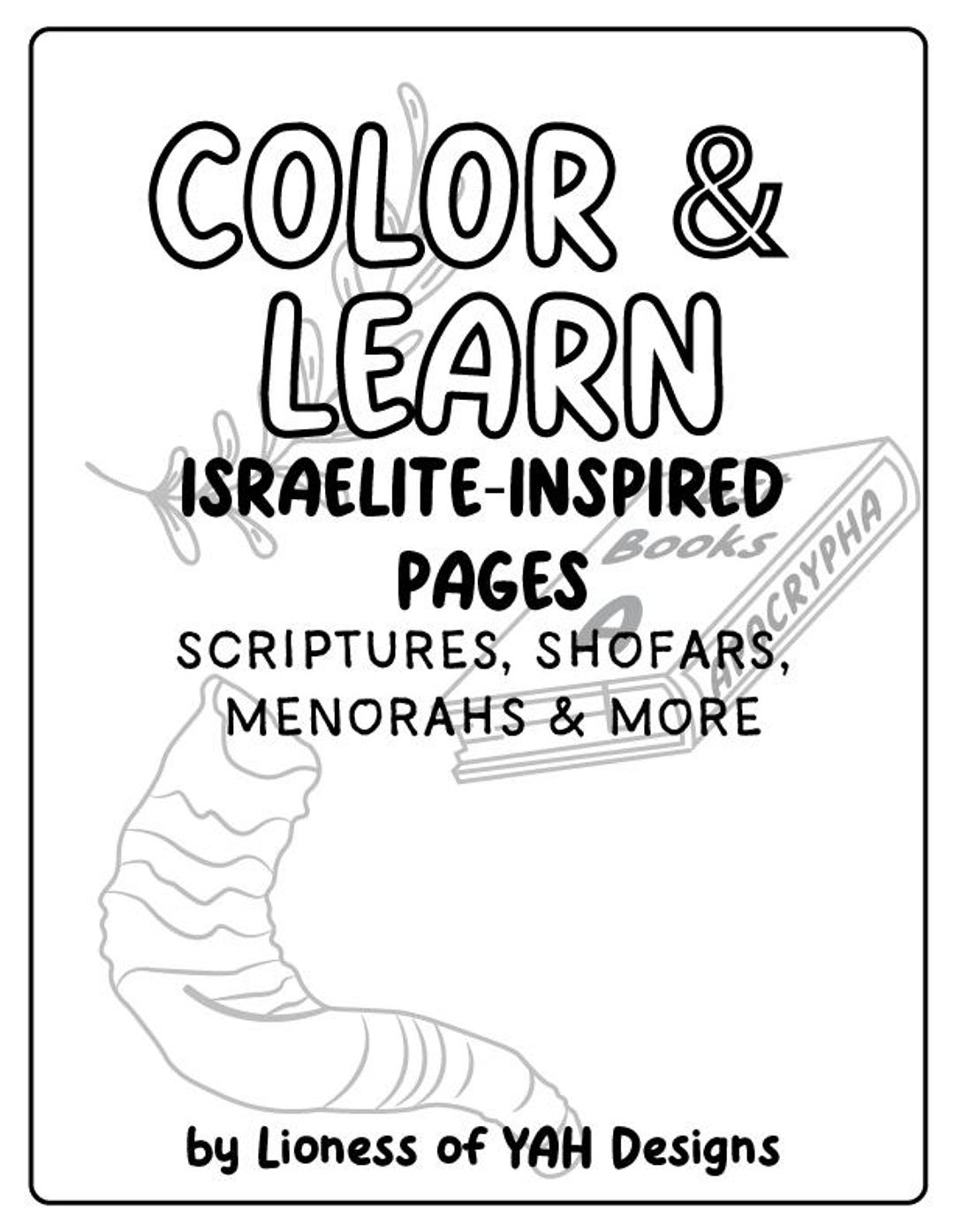 Israelite Coloring Book for Kids – 10 Printable Faith-inspired Pages ...