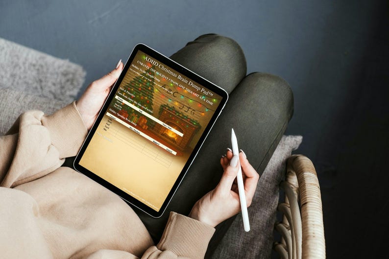 ADHD Planner Printable | Brain Dump Pad | Holiday Budget & To-do Tracker | 1-page Productivity ...