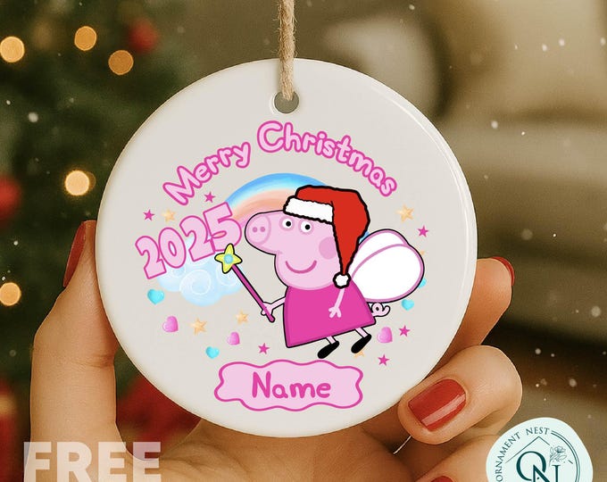Peppa Pig Free Wheelin' Friends Christmas Tree Ornaments Lot of 5 - Etsy