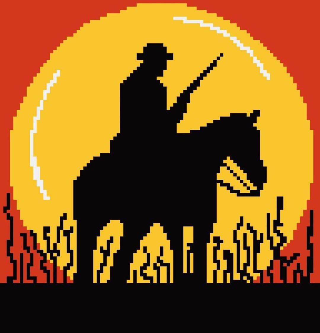 Red Dead Redemption Inspired Blanket/tapastry Pattern - Etsy
