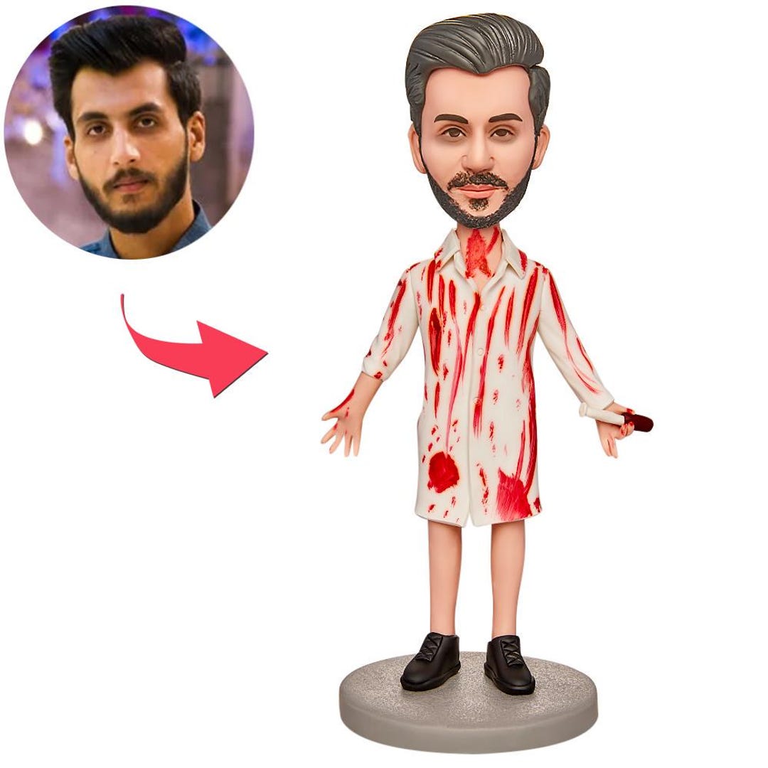 Halloween Doctor Bobblehead, Custom Face Figurine From Photo ...