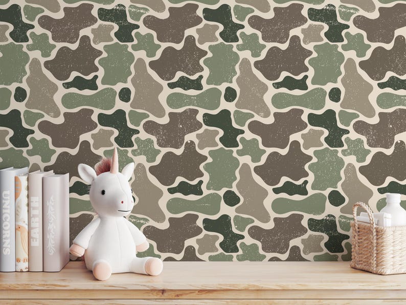 Old School Camouflage Pattern, Seamless Digital Camouflage PNG, Duck ...
