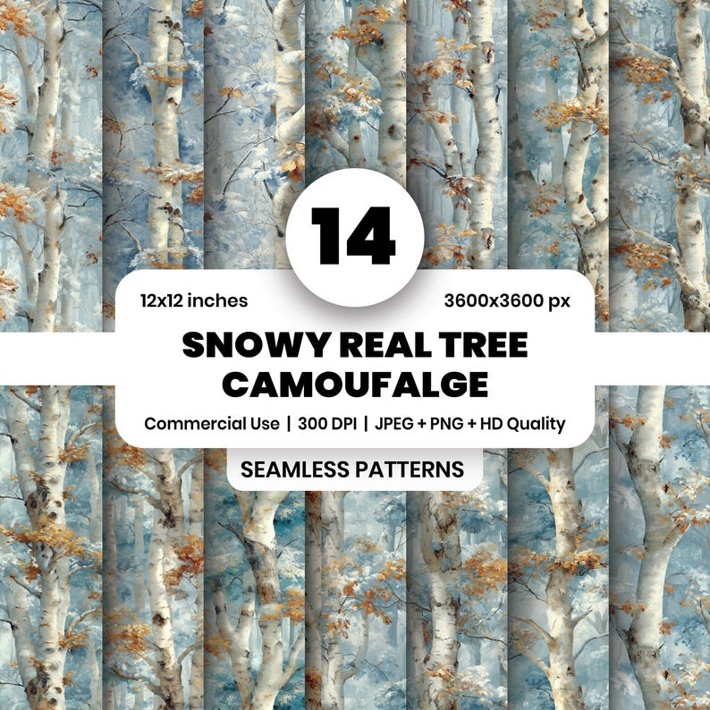 Snow Realtree Hunting Seamless Pattern, Woodland Camo, Cozy Tumbler ...