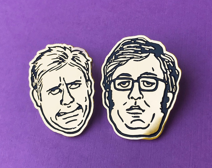 Tim and Eric Set of 2 Enamel Pins Awesome Show Great Job - Etsy