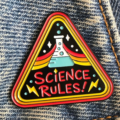 Science Enamel Pin Feminist Art in Science We | Etsy