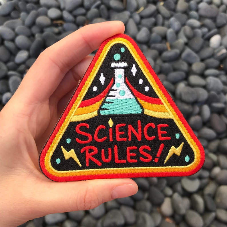 Science Rules Iron on Patch - Etsy