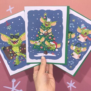 Gremlins Holiday Cards 6 Pack Gift Set - Etsy
