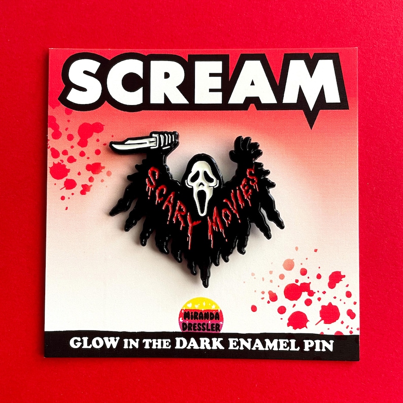 Scream Ghostface Enamel Pin - Etsy