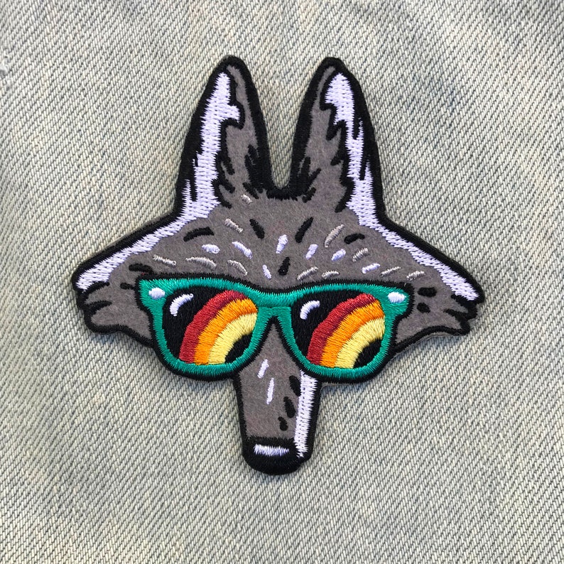 Cool as a Coyote Felt Patch | Etsy