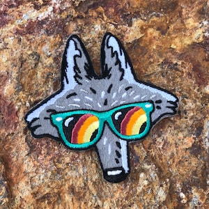 Cool as a Coyote Felt Patch - Etsy