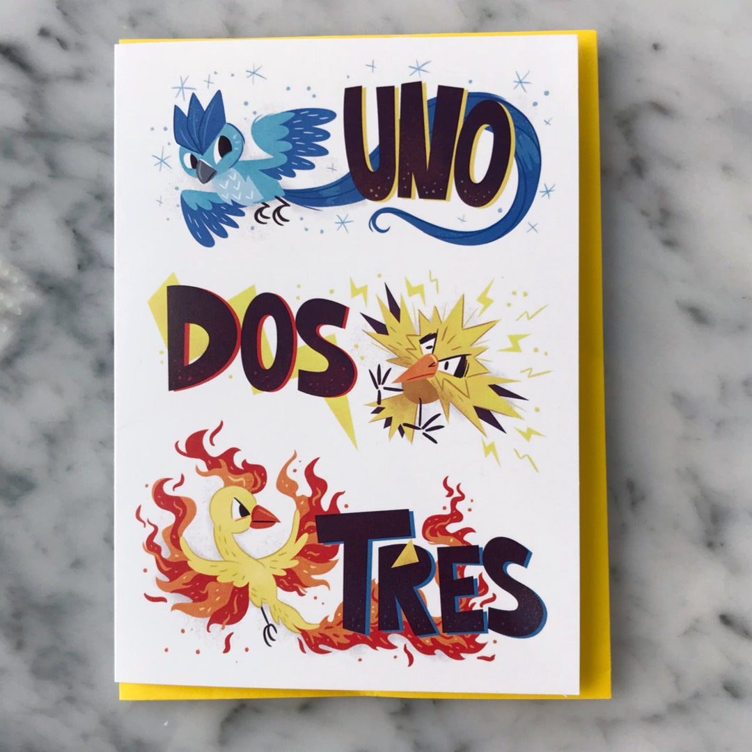 Pokémon Uno Dos Tres Legendary Birds Card - Etsy