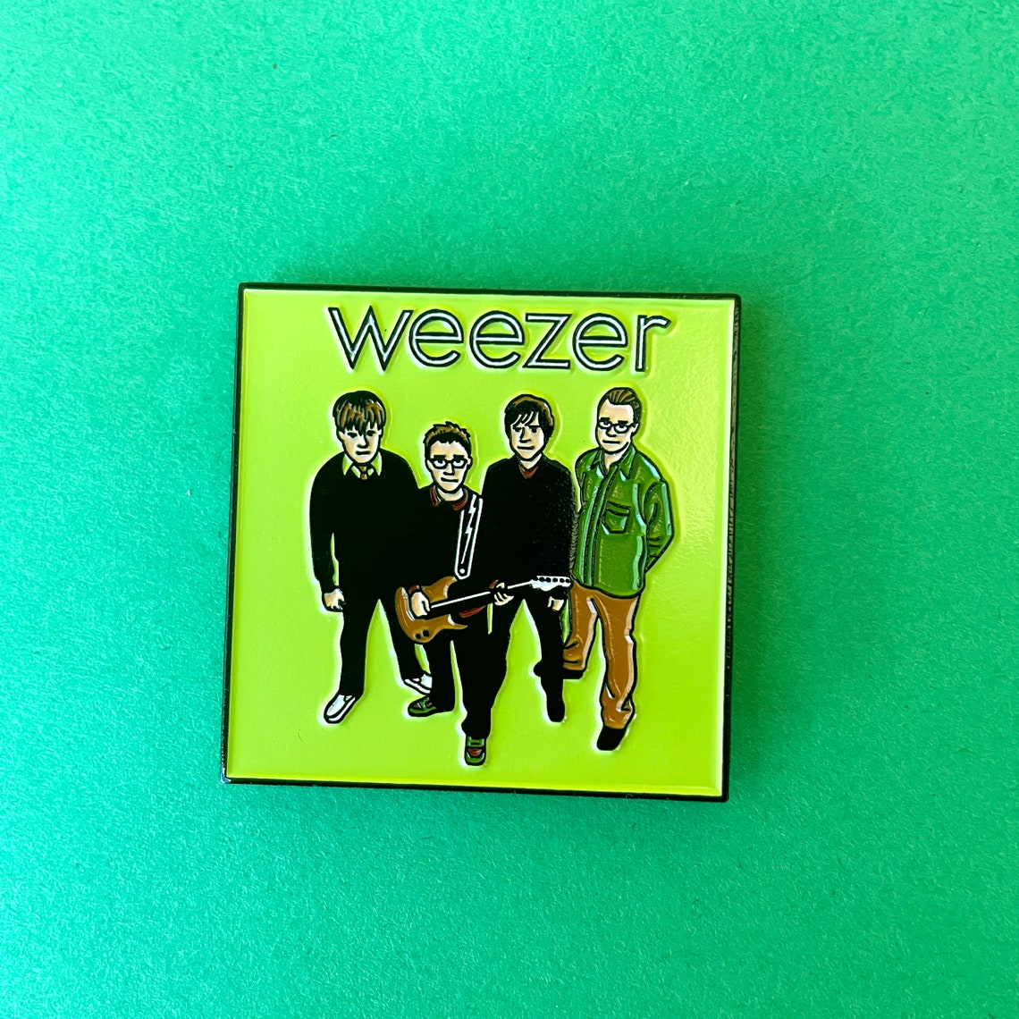 Green Album Enamel Pin - Etsy