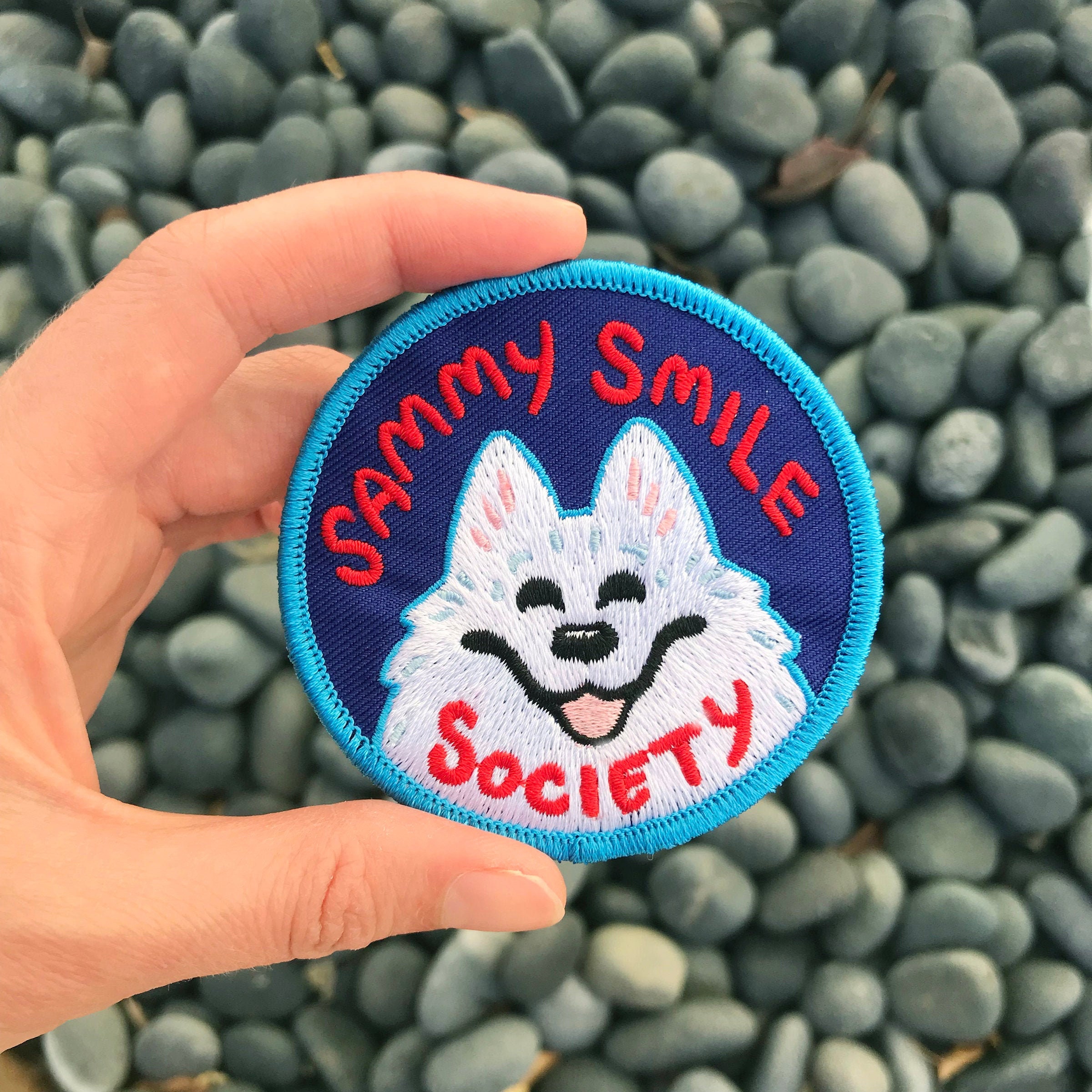 Sammy Smile Samoyed Dog Iron On Patch | Etsy
