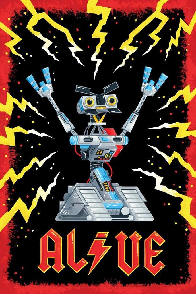 Johnny Five Alive 8x12" Art Print - Etsy UK