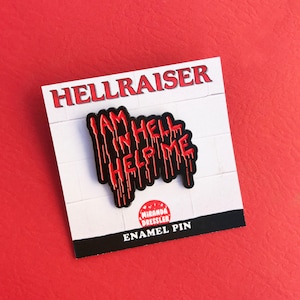 Hellraiser I'm in Hell Enamel Pin From Clive Barker Horror Movie - Etsy