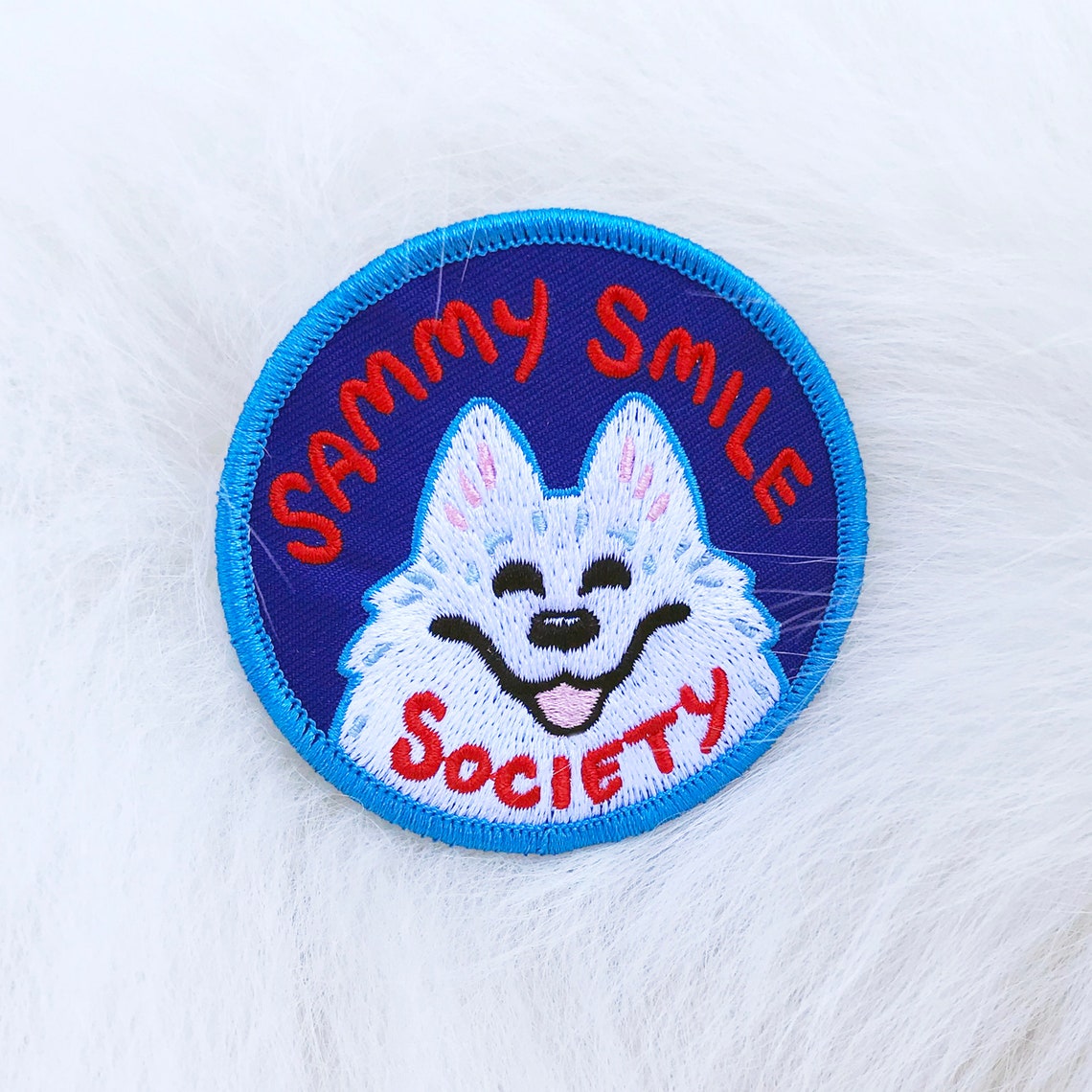 Sammy Smile Samoyed Dog Iron On Patch | Etsy