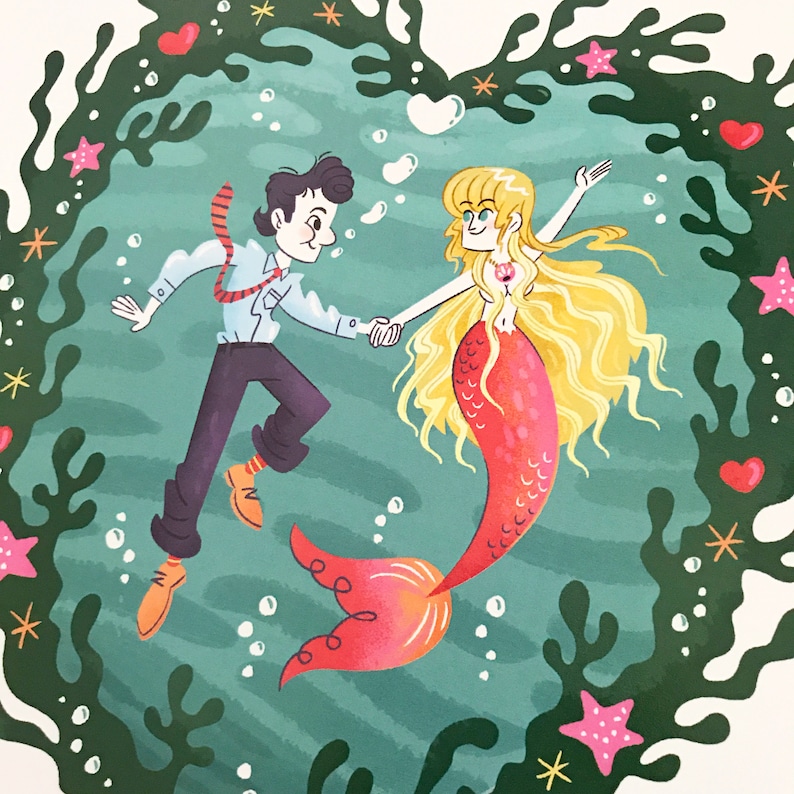 Splash movie 8x10 Art Print | Etsy